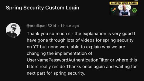 Navin Reddy On Linkedin Spring Springboot Springsecurity Youtube