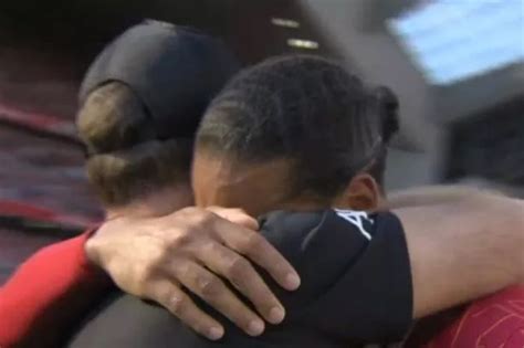 Virgil Van Dijk Visibly Emotional After Tough Moment With Jürgen