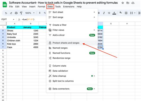 How To Lock Cells In Google Sheets To Prevent Editing Formulas