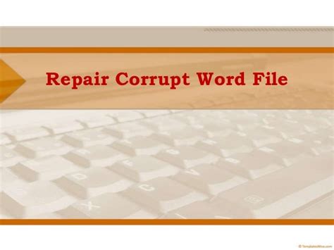 How To Repair Corrupt Ms Word File