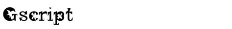 Gscript Font