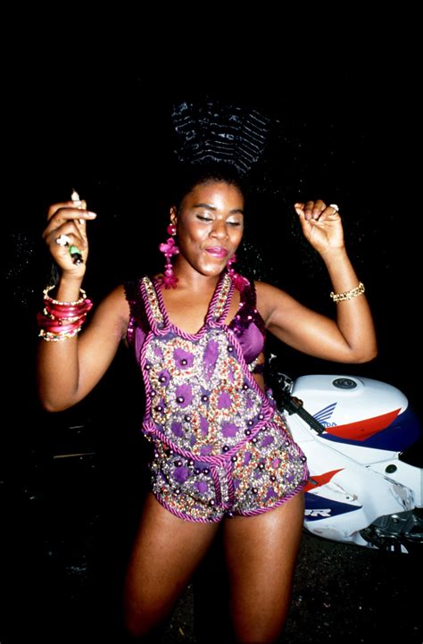 Jamaica Dancehall Woman At A Street Sound System Session At Southdale
