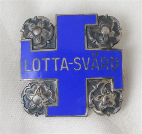 Dragoon Militaria Pre War Finnish Lotta Sv Rd Membership Brooch