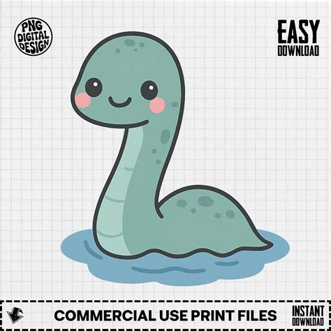 Loch Ness Monster Png Nessie Clipart Cute Monster Png Lake Monster