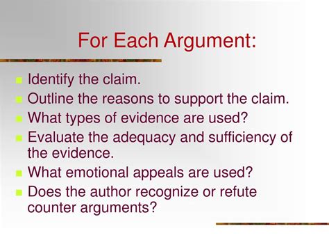 PPT Chapter Reading And Evaluating Arguments PowerPoint Presentation ID