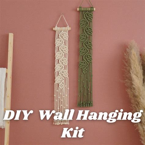 Diy Macrame Kit Unique Decor Diy Macrame Do It Yourself Kits