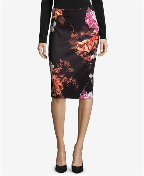 Eci Printed Pull On Pencil Skirt Macys