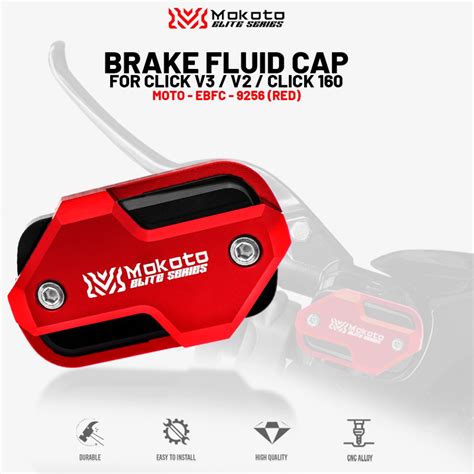 MOKOTO ELITE SERIES CLICK V2 V3 CLICK 160 CNC BRAKE FLUID CAP COVER OIL