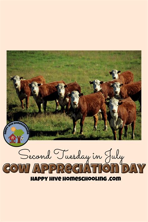Cow Appreciation Day Happy Hive Homeschooling