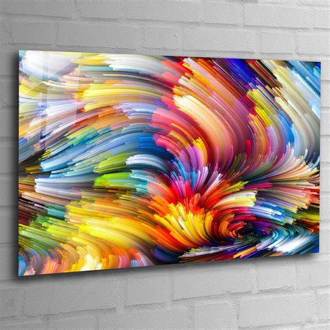 Tempered Glass Wall Art Glass Wall Decor Colorful Wall Decor