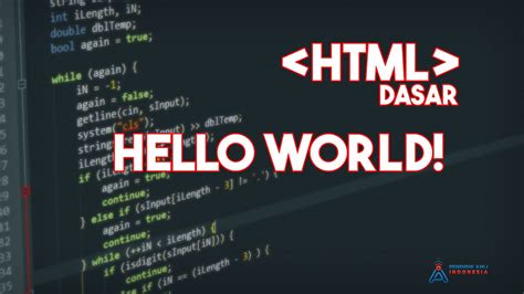 Html Dasar Hello World Youtube