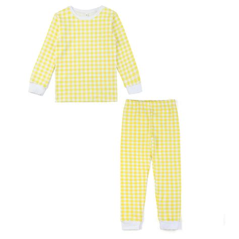 Pijamas De Franela A Juego Para Niños Ropa De Tartán Rojo Unisex Para