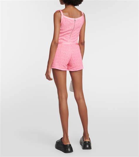 Safety Pin Cotton Top In Pink Versace Mytheresa