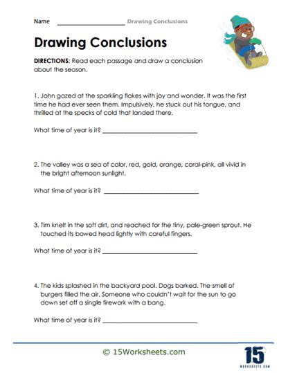 Drawing Conclusions Graphic Organizer 5th Grade