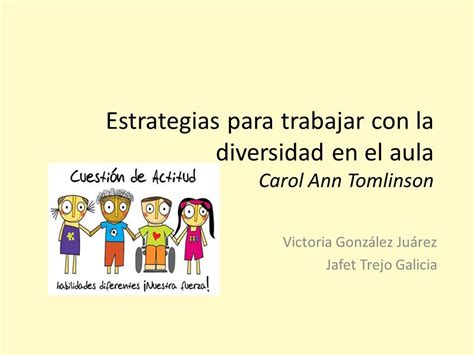 Estrategias Para Trabajar Con La Diversidad En El Aula Carol Ann
