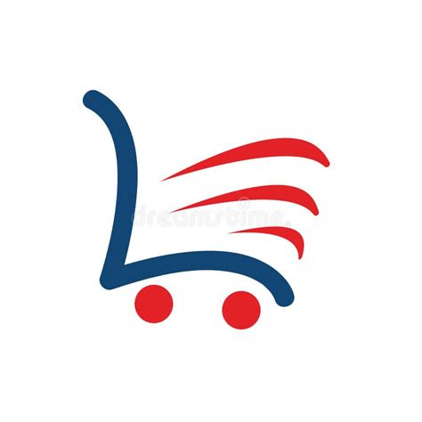 Shopping Cart Logo Design Cart Icon Vector Stock Vector Illustration