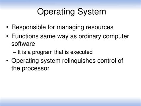 PPT Chapter Operating System Overview PowerPoint Presentation Free Download ID
