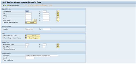S ALN SAP Tcode Info System Measurmts For MasterData Transaction Code
