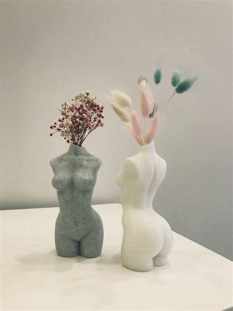 Nackte männliche und weibliche Körper Vase Blumentopf Etsy