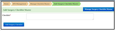 Surgery Checklist Master Medixcel Support