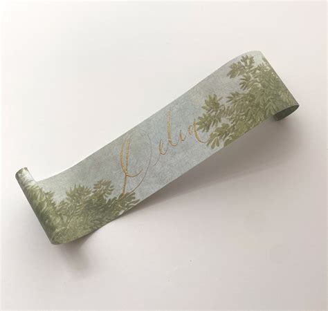 Hand Lettered Calligraphy Scrolls For Wedding Place Cards Etsy