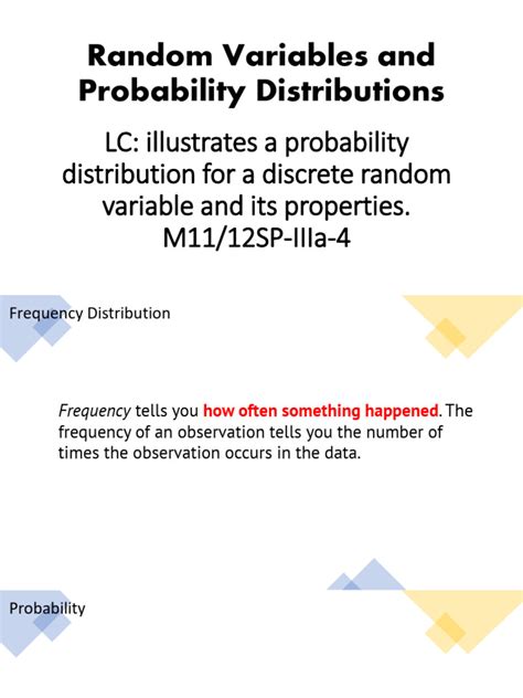 4illustrates A Probability Distribution For A Discrete Random Variable