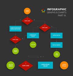Abstract Algorithm Template With Flat Design Vector Image