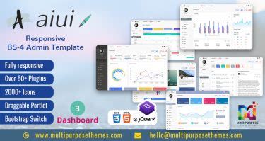 AIUI Admin Dashboard Template X MultiPurpose Themes