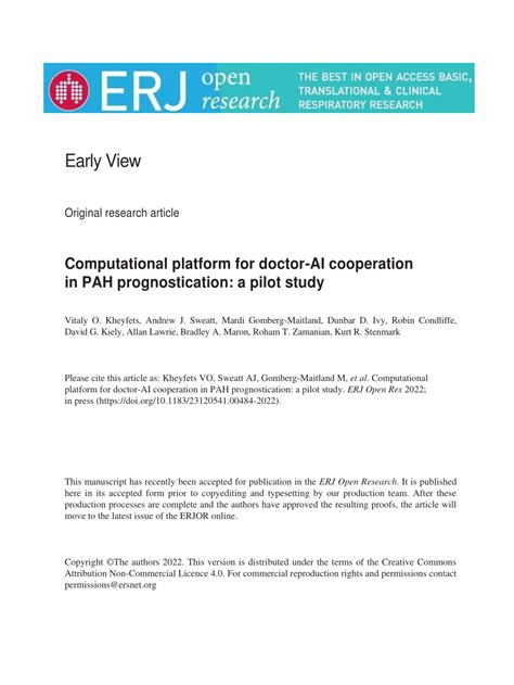 Pdf Computational Platform For Doctor Ai Cooperation In Pah