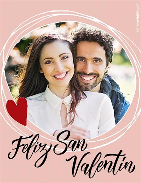 Tarjeta para personalizar de San Valentin Feliz San Valentín
