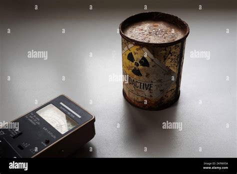 Hand Held Radiation Survey Instrument Detecting Radioactive Material In