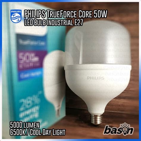 Jual PHILIPS TrueForce Core HB LED Bulb 50W E27 GN3 5000 Lumen 6500K
