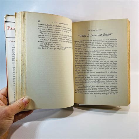 Paris Underground By Etta Shiber 1943 Vintage Book Reading Vintage