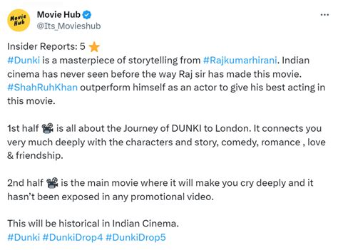 Dunki Review First Reviewer Says Shah Rukh Khan Has Outdone Himself