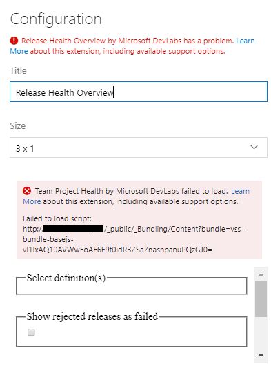 Failed To Load Error In Widget Issue ALM Rangers Visualize Team Project Health Widgets