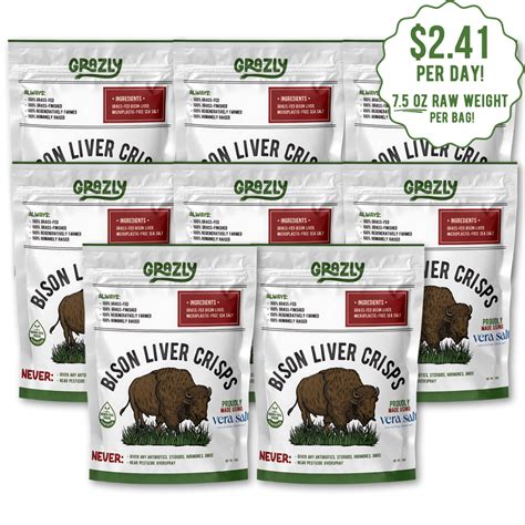 Bison Liver Crisps 100 Grass Fedfinished