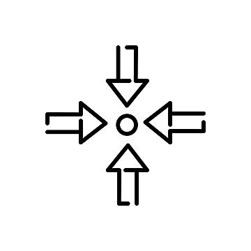 Linear Alignment Icon For Web And Mobile Graphic Alignment Aligned