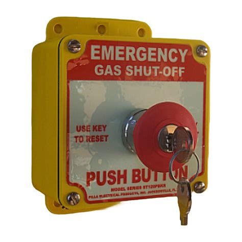 Pilla St120slkr Emergency Gas Shut Off Push Button Station Zot Supply