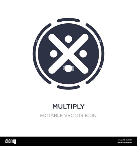 Multiply Icon On White Background Simple Element Illustration From Signs Concept Multiply Icon