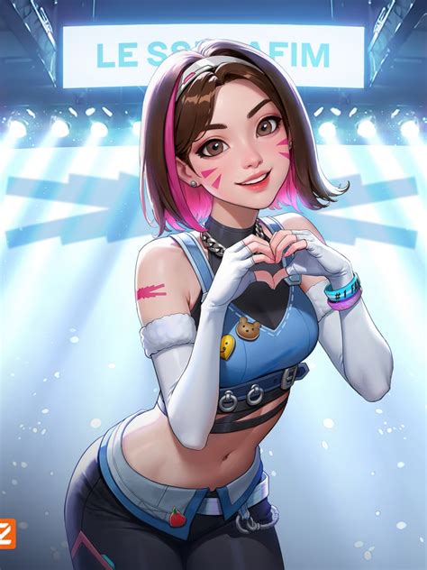 Dva Le Sserafim Overwatch 2 Skin 5k Wallpaper
