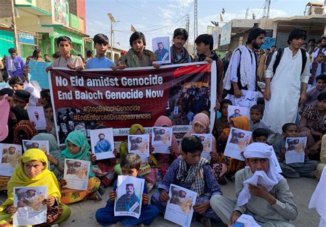 Balochistan Families Of Abducted Baloch Protest On Eid Day