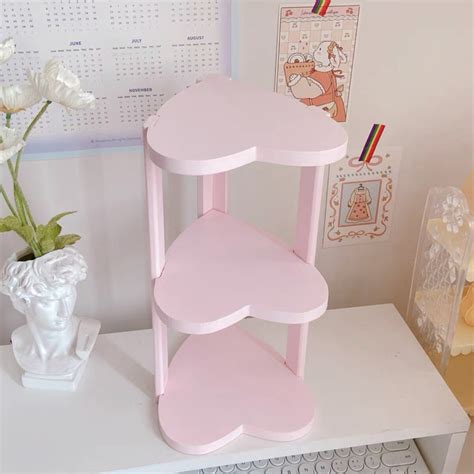 Shabby Chic Love Heart Shelf Pinkwhiteblue Pinkwhite Creative