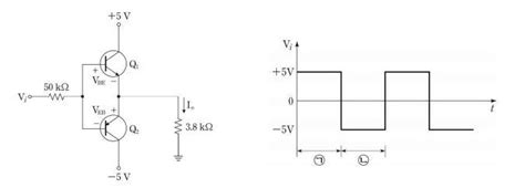 Solved The Left Circuit Is A Push Pull Circuit That Combines Chegg Com