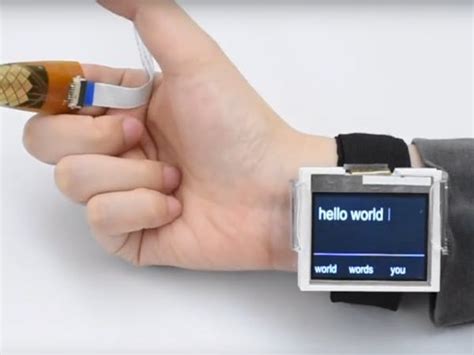 tiptext lets you enter text using thumb tip gestures