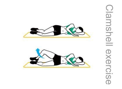 Clam Exercise Sideplank Clam Reverse Clam For Hip Strength Video