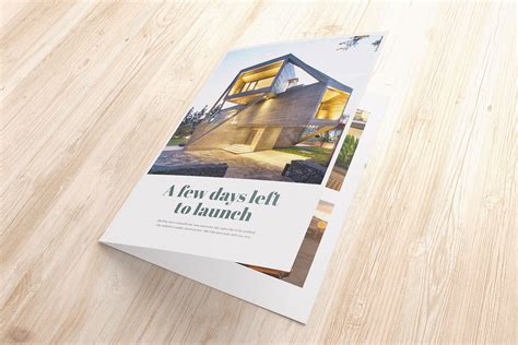 Half Fold Brochure Mockups