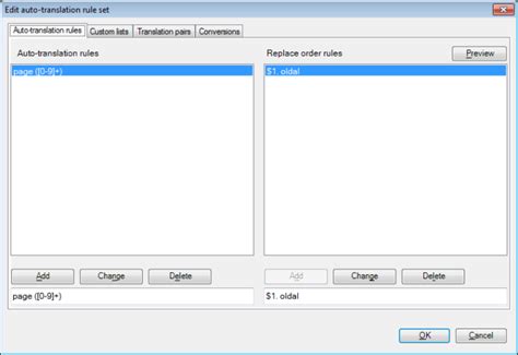 Edit Auto Translation Rules MemoQ