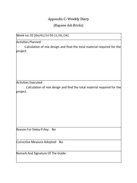 Cpp Weekly Diary C 222 Pdf Brick Cement