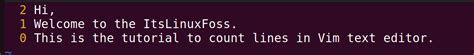 How To Show Line Numbers In Vim Vi Its Linux FOSS