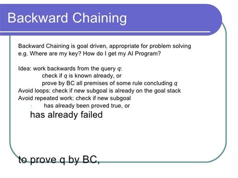 Backward Chainingbalakarthirajesh